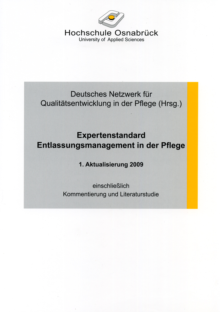 Expertenstandard Entlassungsmanagement in der Pflege | Mabuse-Buchversand